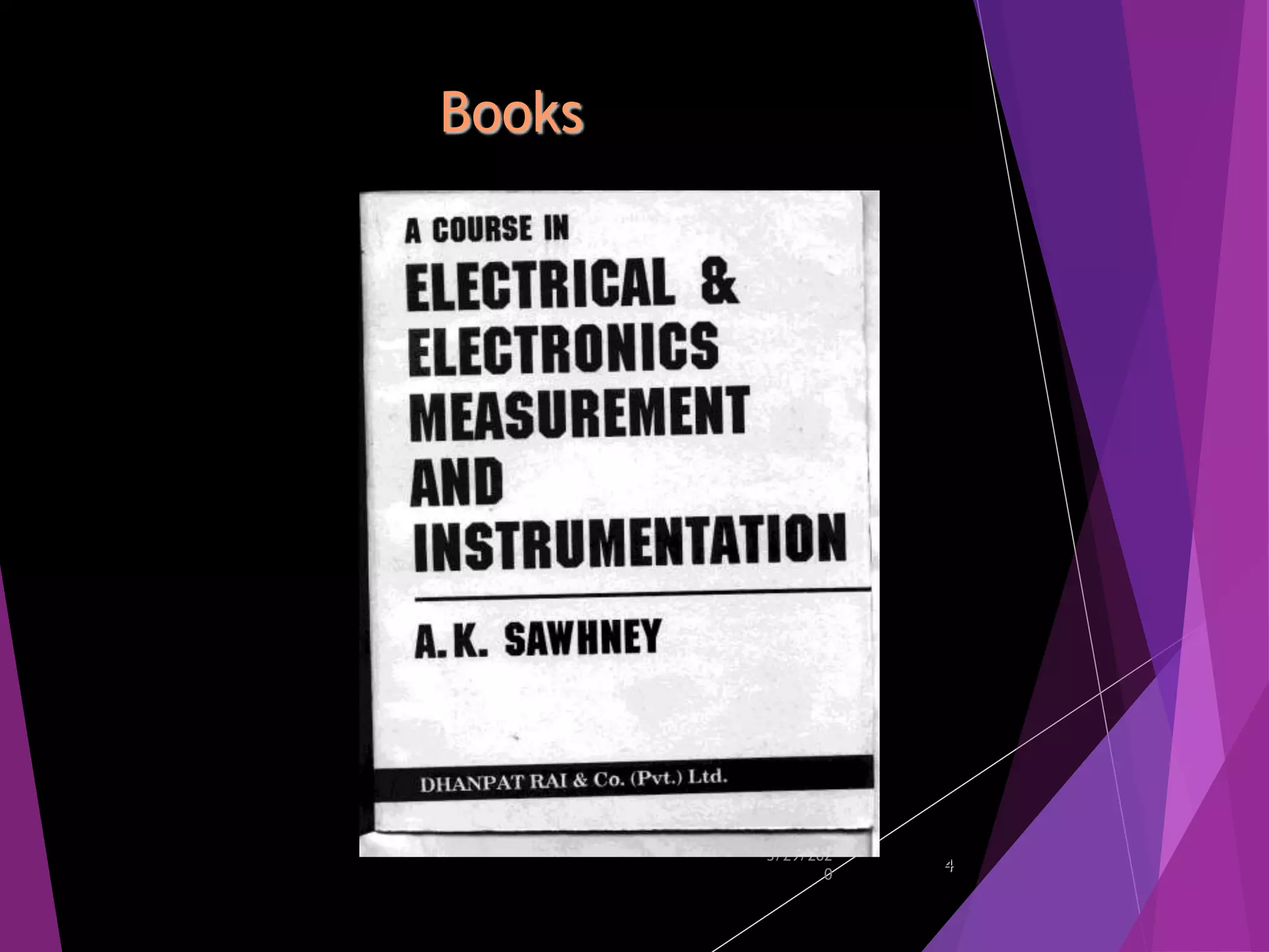 Electrical Measurement Instrumentation And Sensors Ppt