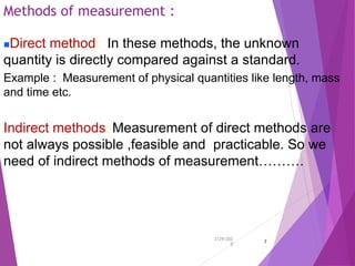 Electrical Measurement, Instrumentation and Sensors | PPT