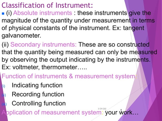 Electrical Measurement, Instrumentation and Sensors | PPT