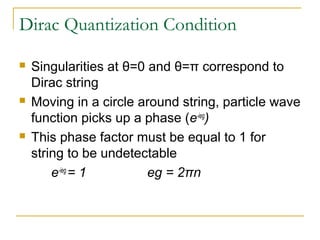 Magnetic monopoles and group theory. | PPT