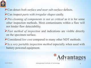 Magnetic particle inspection | PPTX
