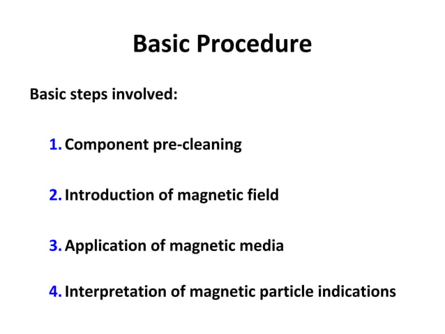 Magnetic particle inspection | PPT