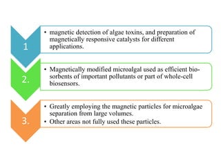 Magnetic particles in algae biotechnology | PPTX | Biological Sciences ...