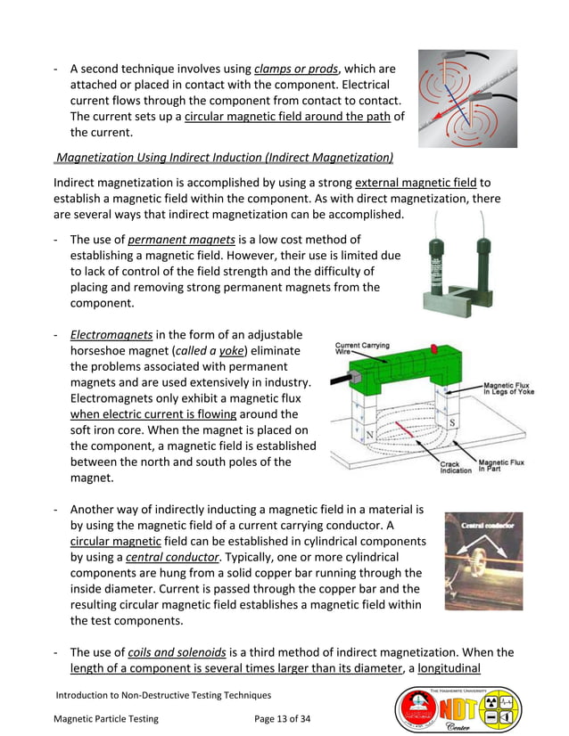 Magnetic particle testing | PDF | Chemistry | Science