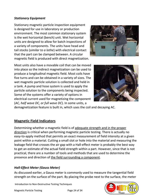 Magnetic particle testing | PDF | Chemistry | Science