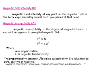 Magnetic properties | PDF