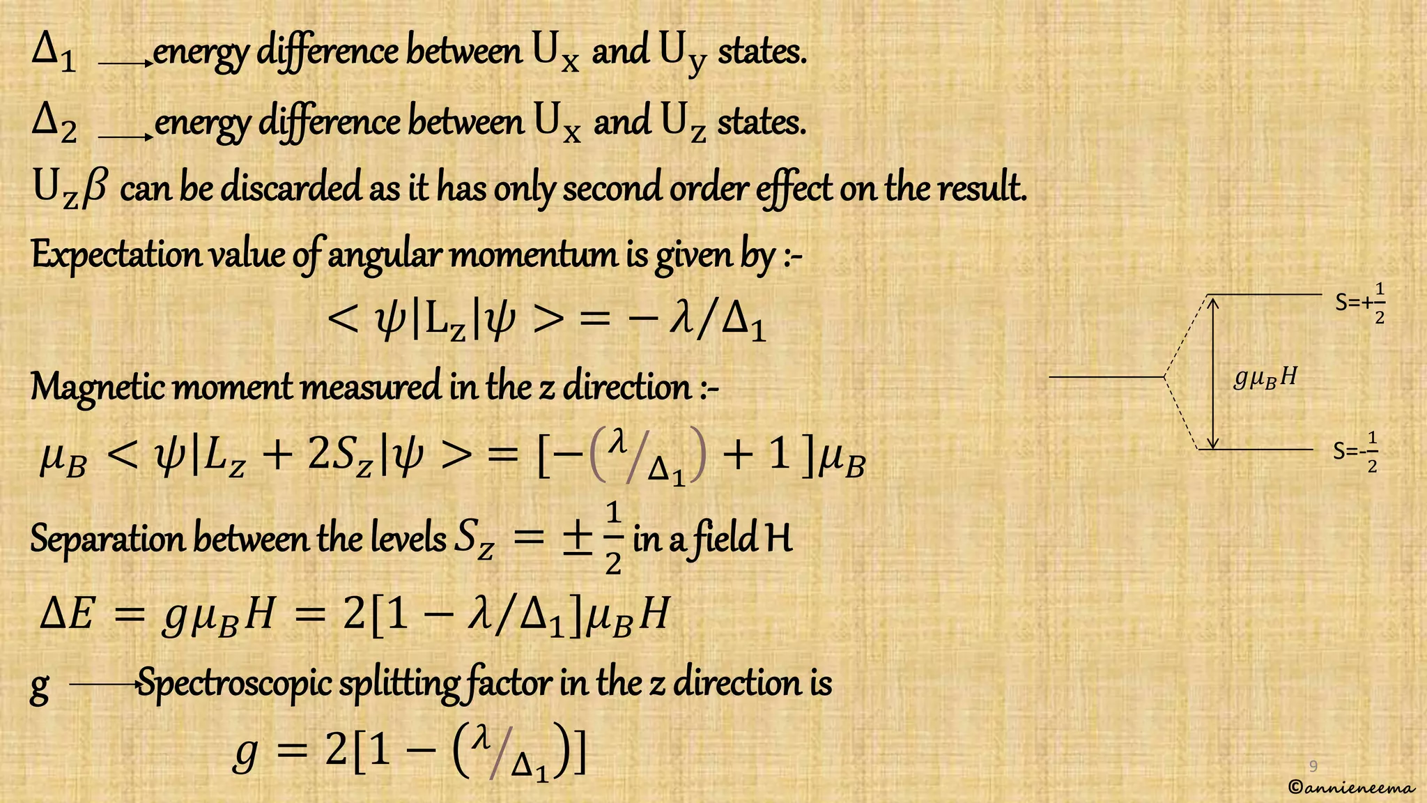 Hunds rule, Crystal field splitting and spectroscopic splitting factor.pptx