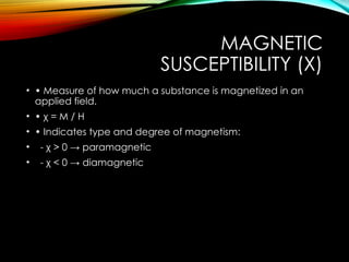 MAGNETIC MOMENT_ TYPES, MAGNETIC MOMENT, | PPTX