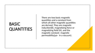 Comprehensive Guide to Magnetic Quantities: Induction, Flux, Force, and ...
