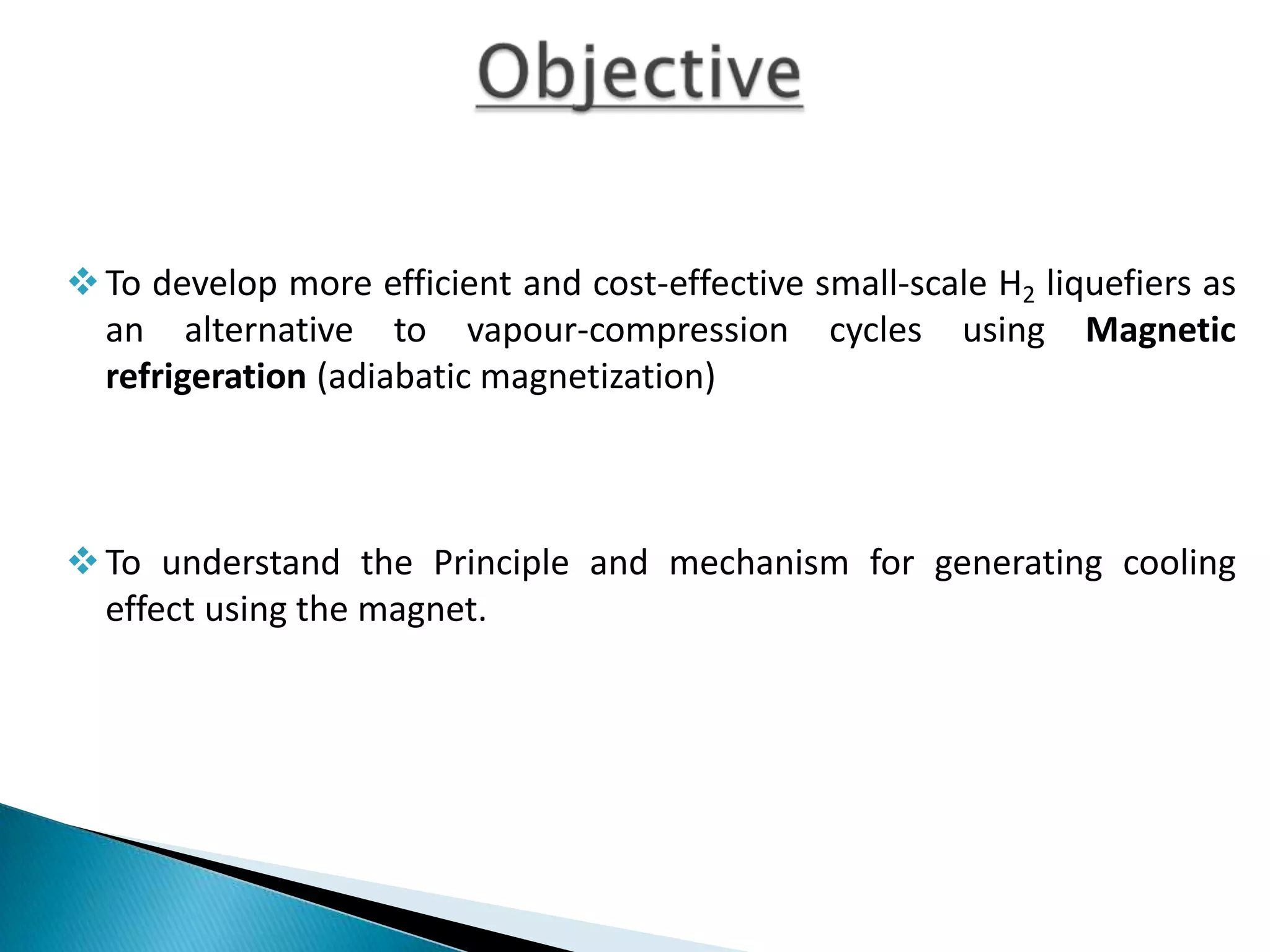 Magnetic refrigeration Seminar PPT | PPTX