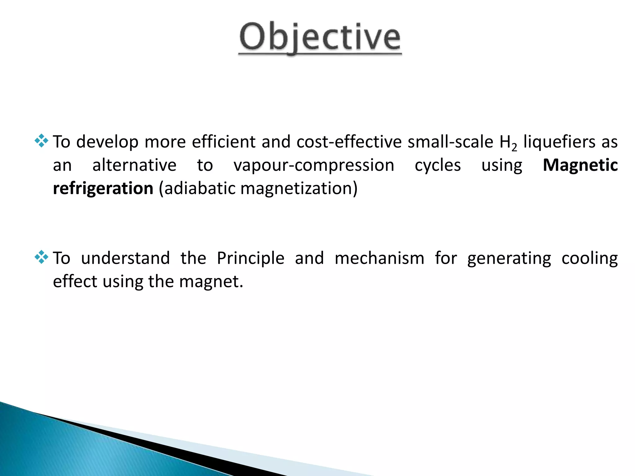 Magnetic refrigeration mechanical | PPTX