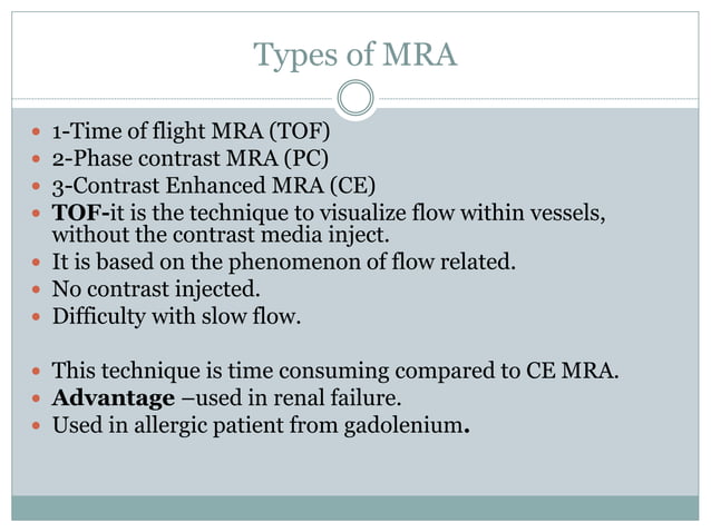 Magnetic Resonance Imaging Brain (MRA).pptx,umour, Metastases Cranial nerve lesion, Cavernous ...