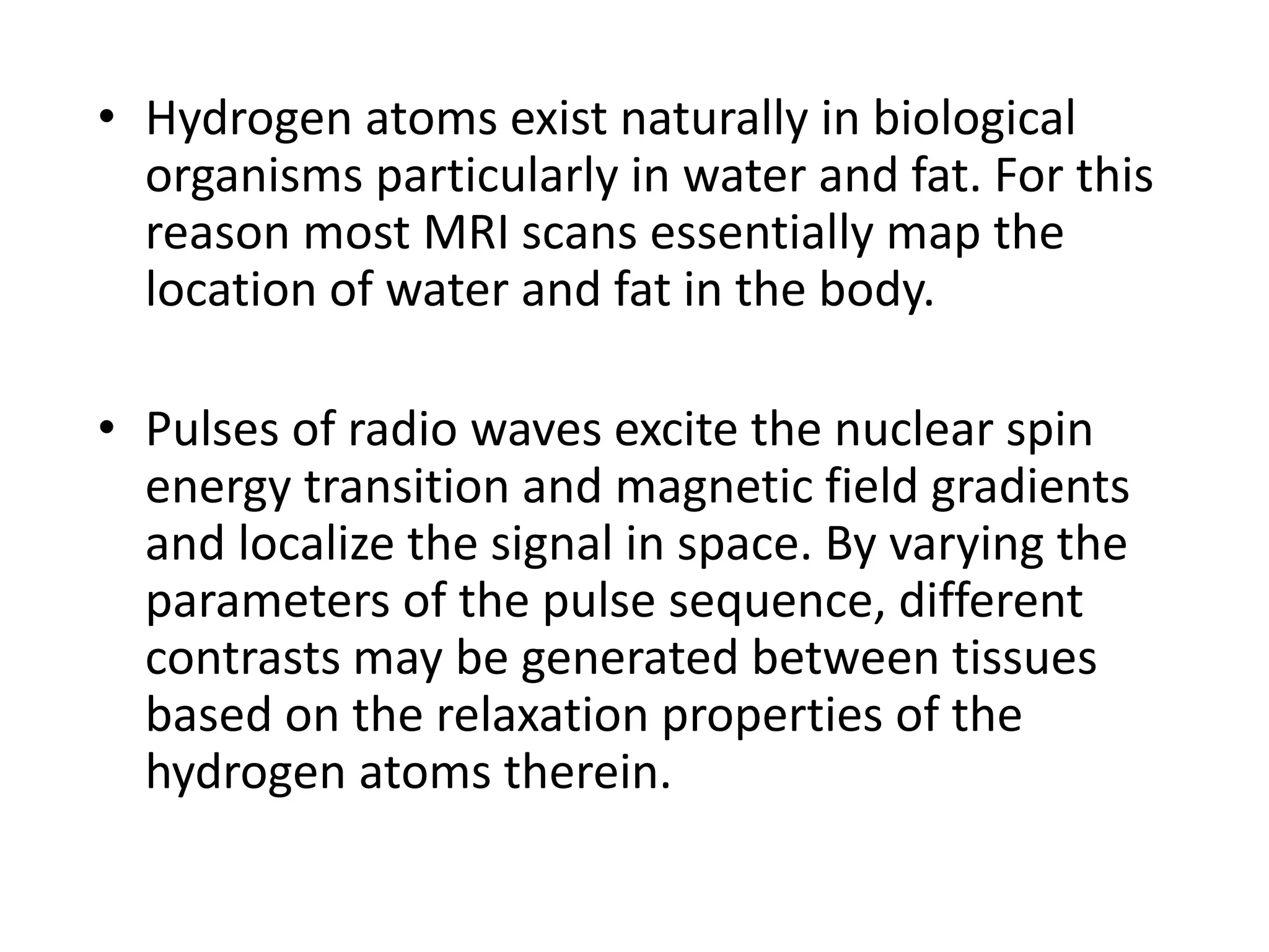 Introduction to Magnetic resonance imaging (mri) | PPTX