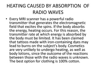 Introduction to Magnetic resonance imaging (mri) | PPTX