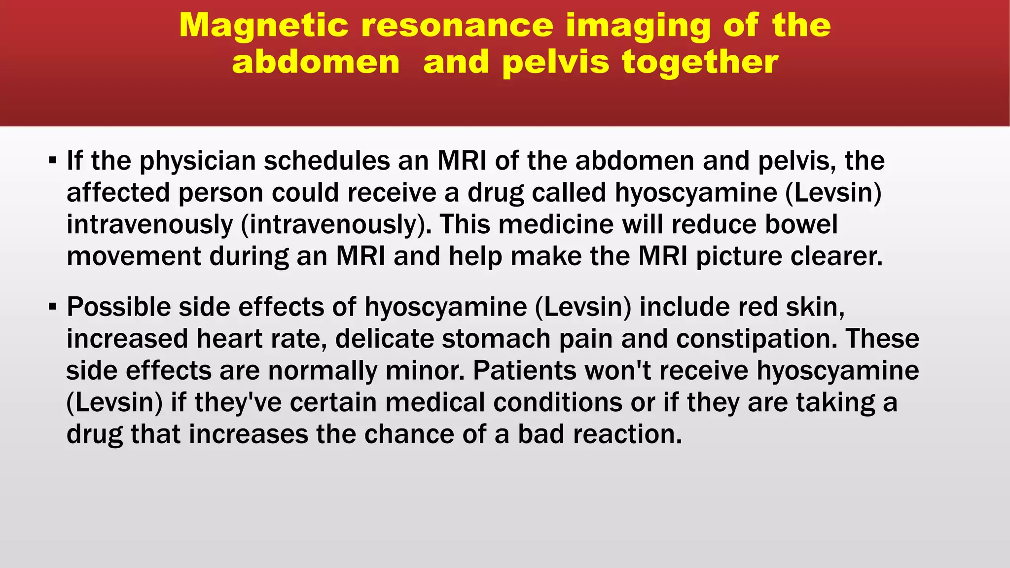 Magnetic resonance imaging (MRI) - medical information | PPTX