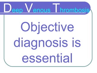 Magnetic resonance venography & venous ultrasosnography for diagnosisng ...