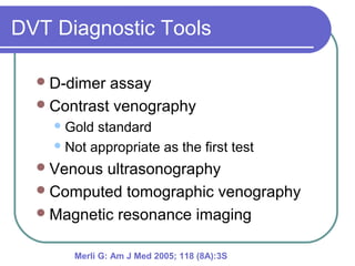 Magnetic resonance venography & venous ultrasosnography for diagnosisng ...