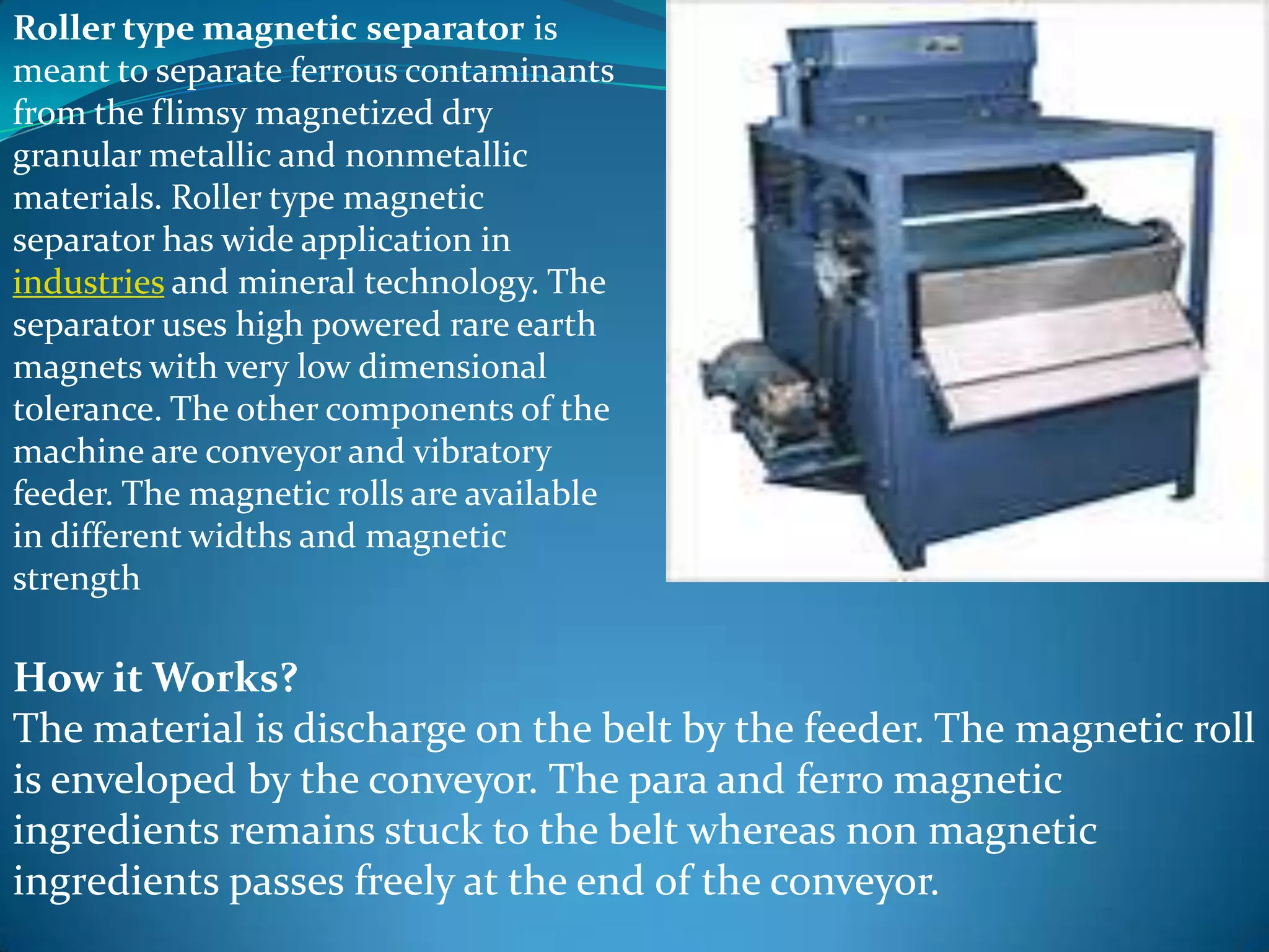 Magnetic separation | PPTX