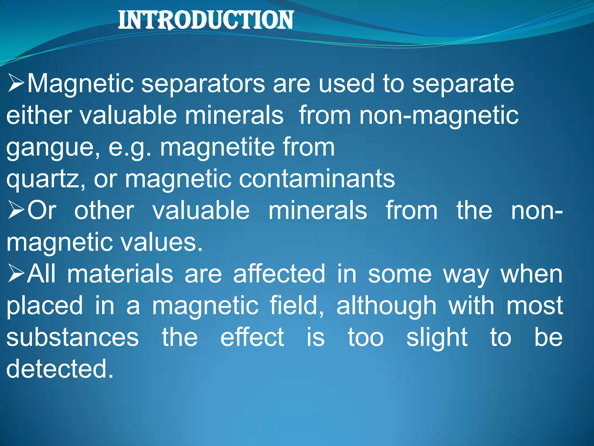 Magnetic separation | PPTX