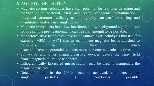 Magnetic sepertion,detection & targeting | PPTX