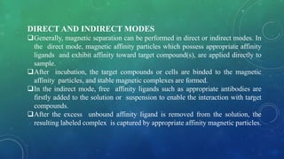 Magnetic sepertion,detection & targeting | PPTX