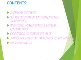 Magnetic spinning | PPT