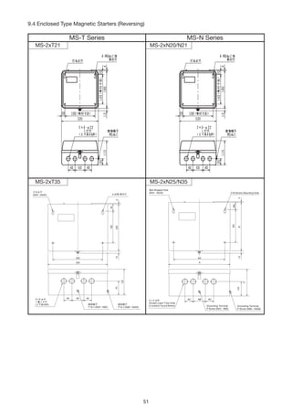 Magnetic starters old new model comparison material new ms-t-ms-n ...