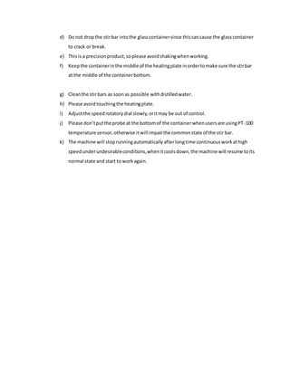 Magnetic stirrer hot plate | DOCX
