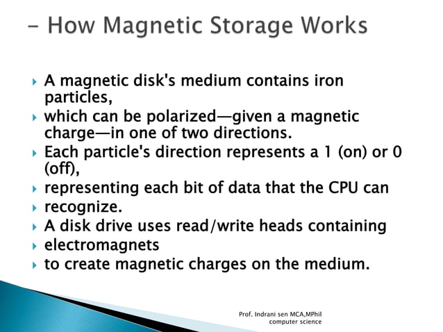 Magnetic storage (1) | PPTX