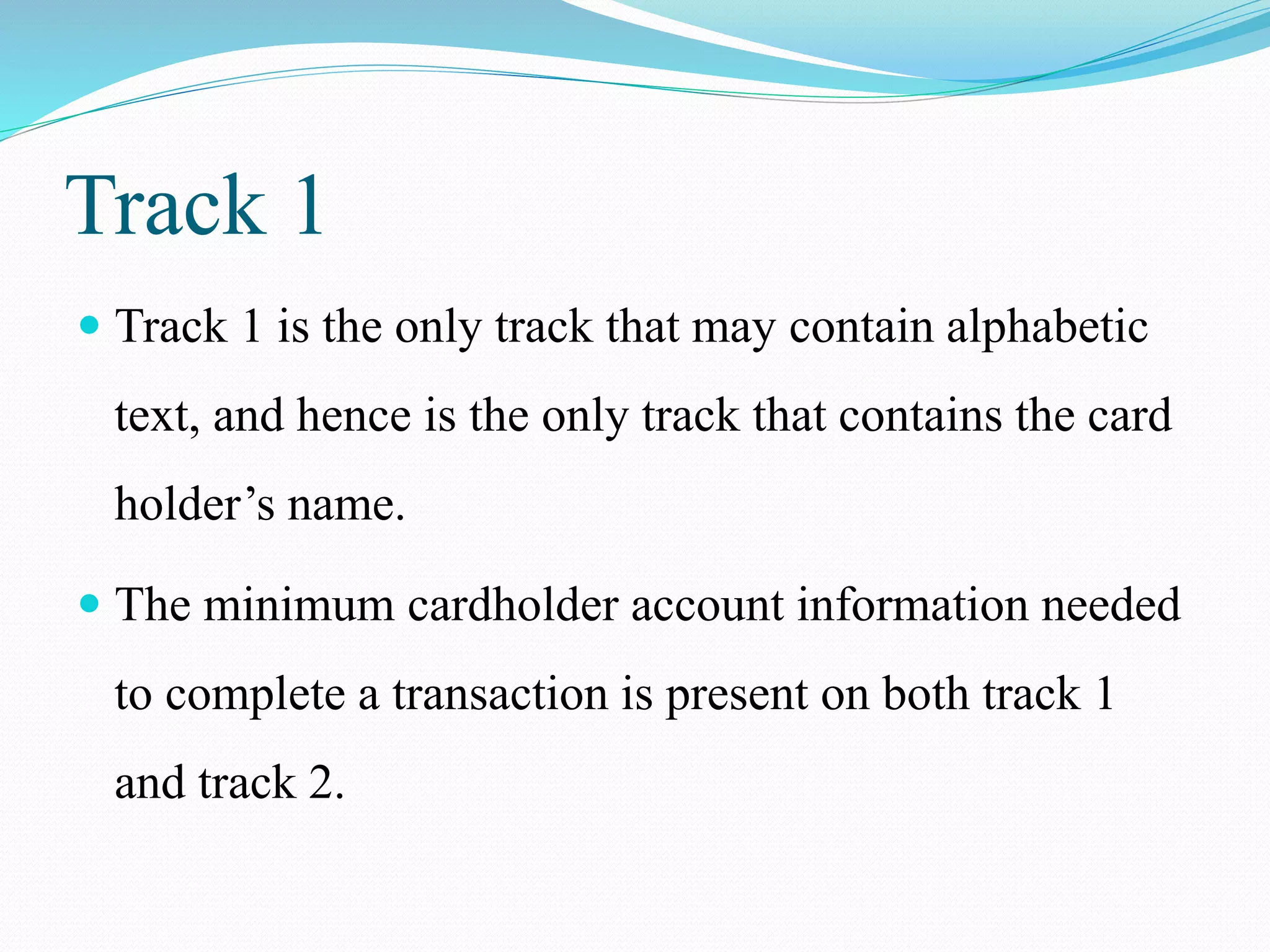 Magnetic stripe on the back of credit card | PPTX