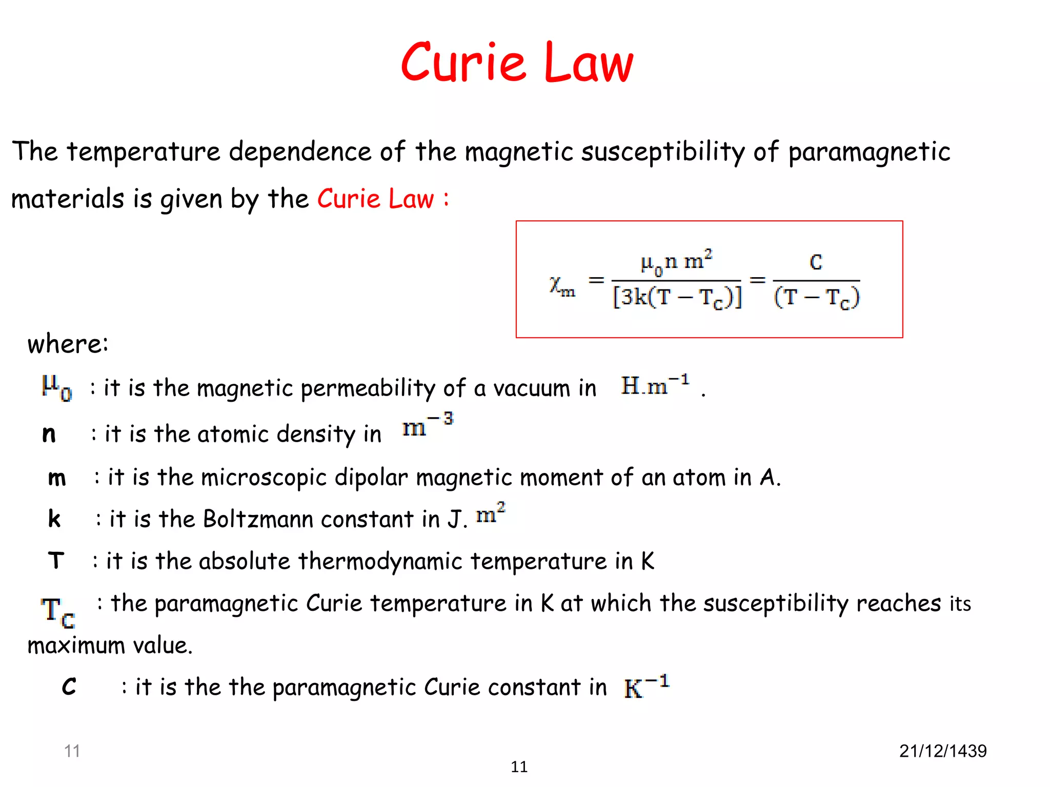 Magnetic susceptibility of magnetic materials | PPTX
