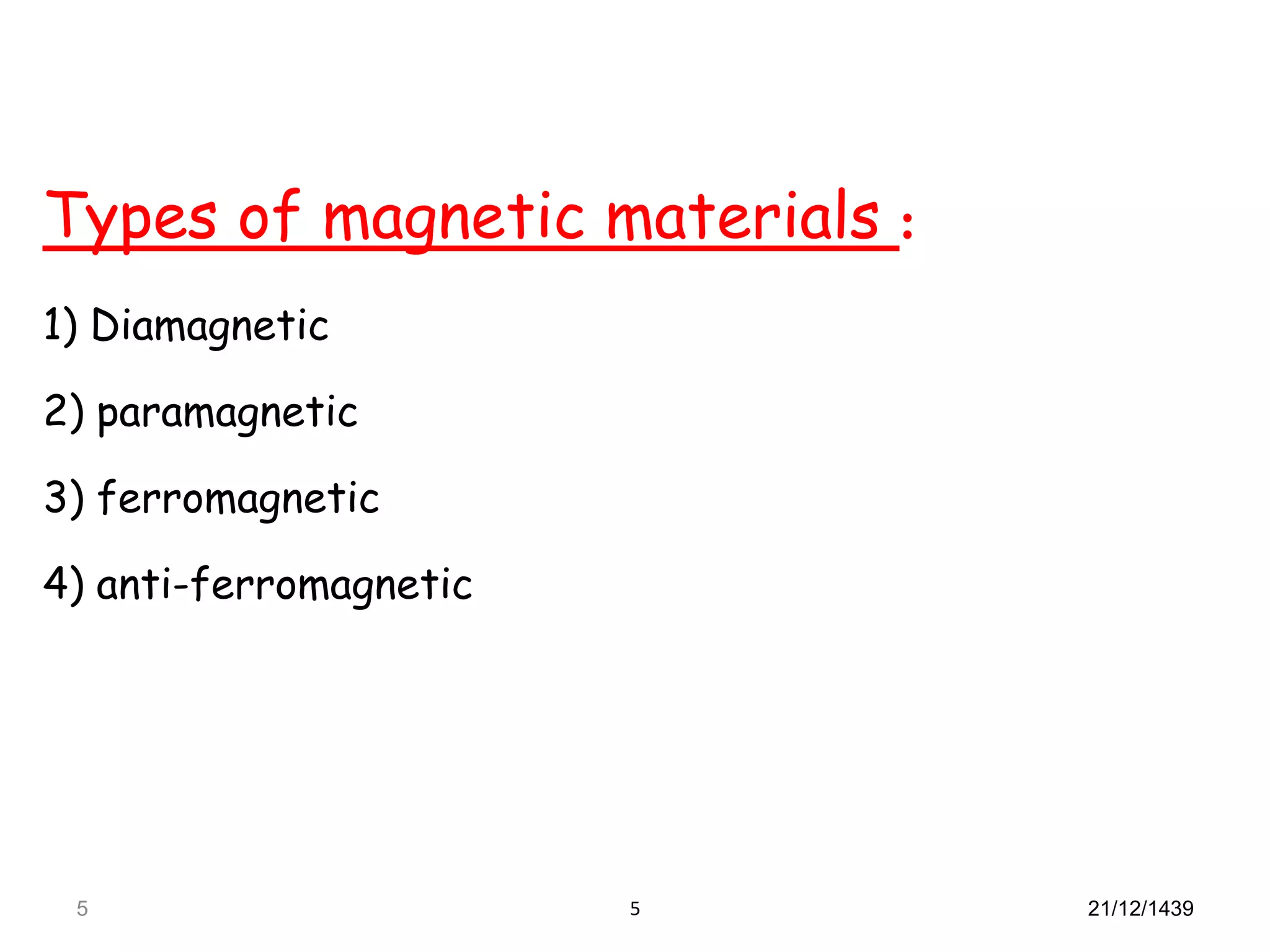 Magnetic susceptibility of magnetic materials | PPTX