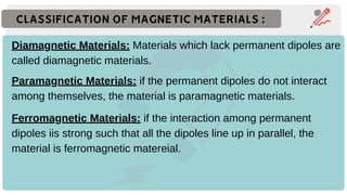 Magnetic Materials, Properties of magnetic materials and it's ...