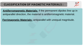 Magnetic Materials, Properties of magnetic materials and it's ...