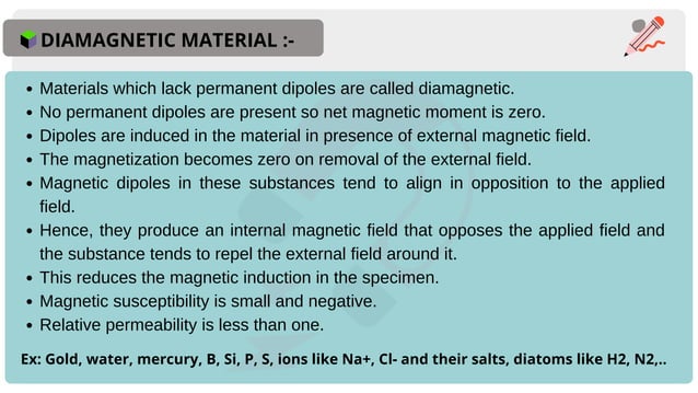 Magnetic Materials, Properties of magnetic materials and it's ...