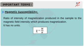 Magnetic Materials, Properties of magnetic materials and it's ...
