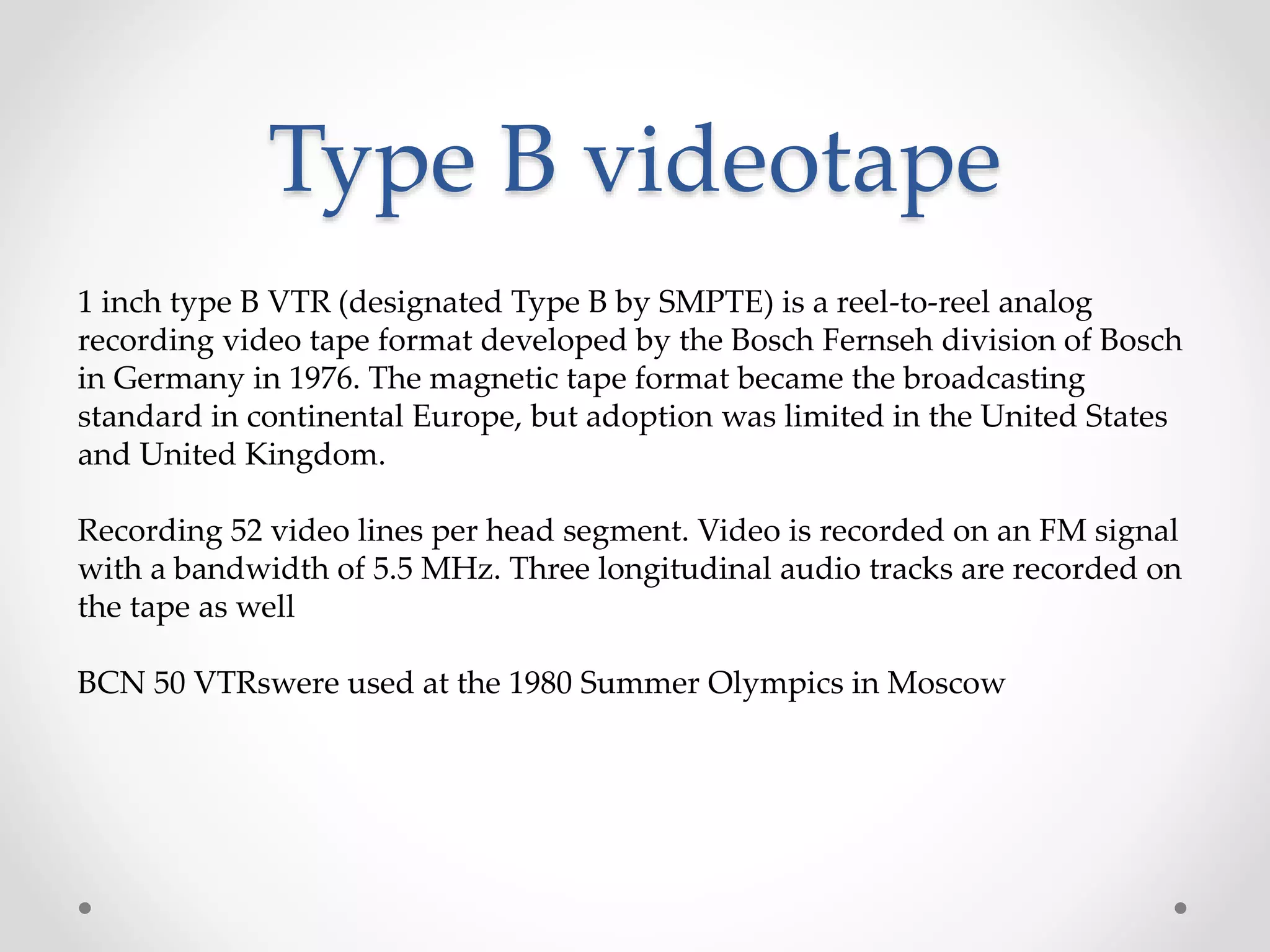 Magnetic tape and recording formats | PPTX