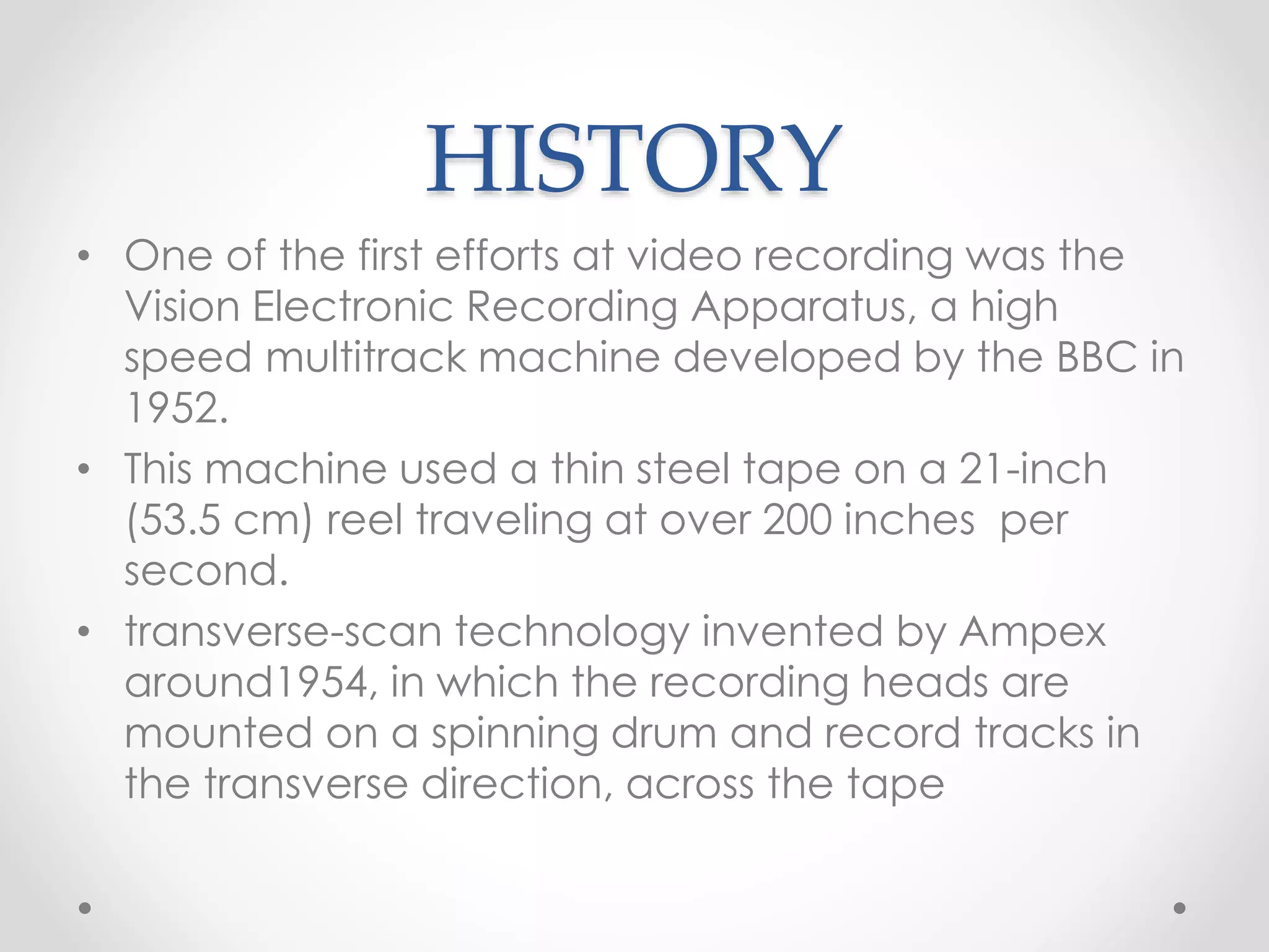 Magnetic tape and recording formats | PPTX