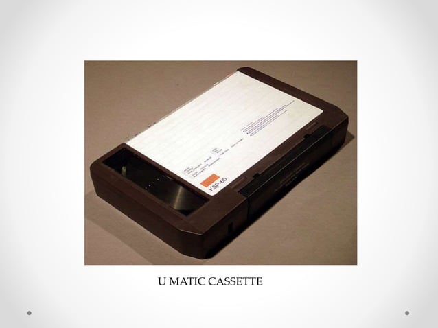 Magnetic tape and recording formats | PPTX