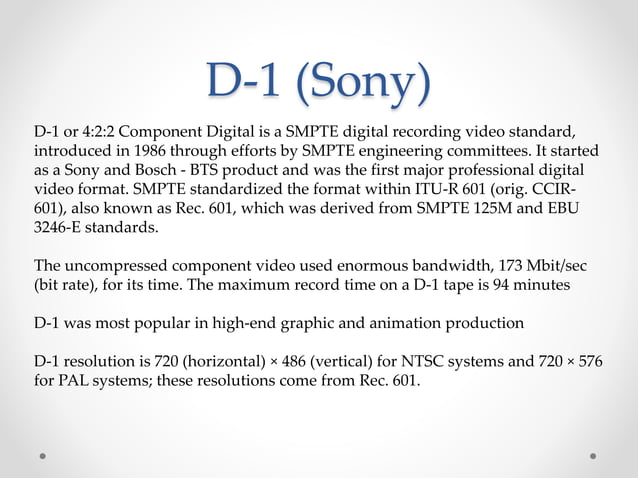 Magnetic tape and recording formats | PPTX