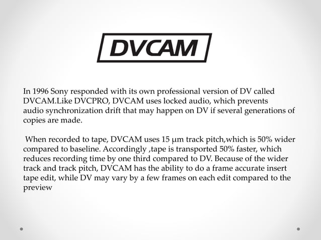 Magnetic tape and recording formats | PPTX
