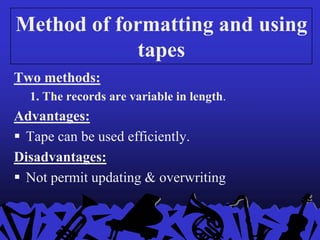 Magnetic tape system | PPTX
