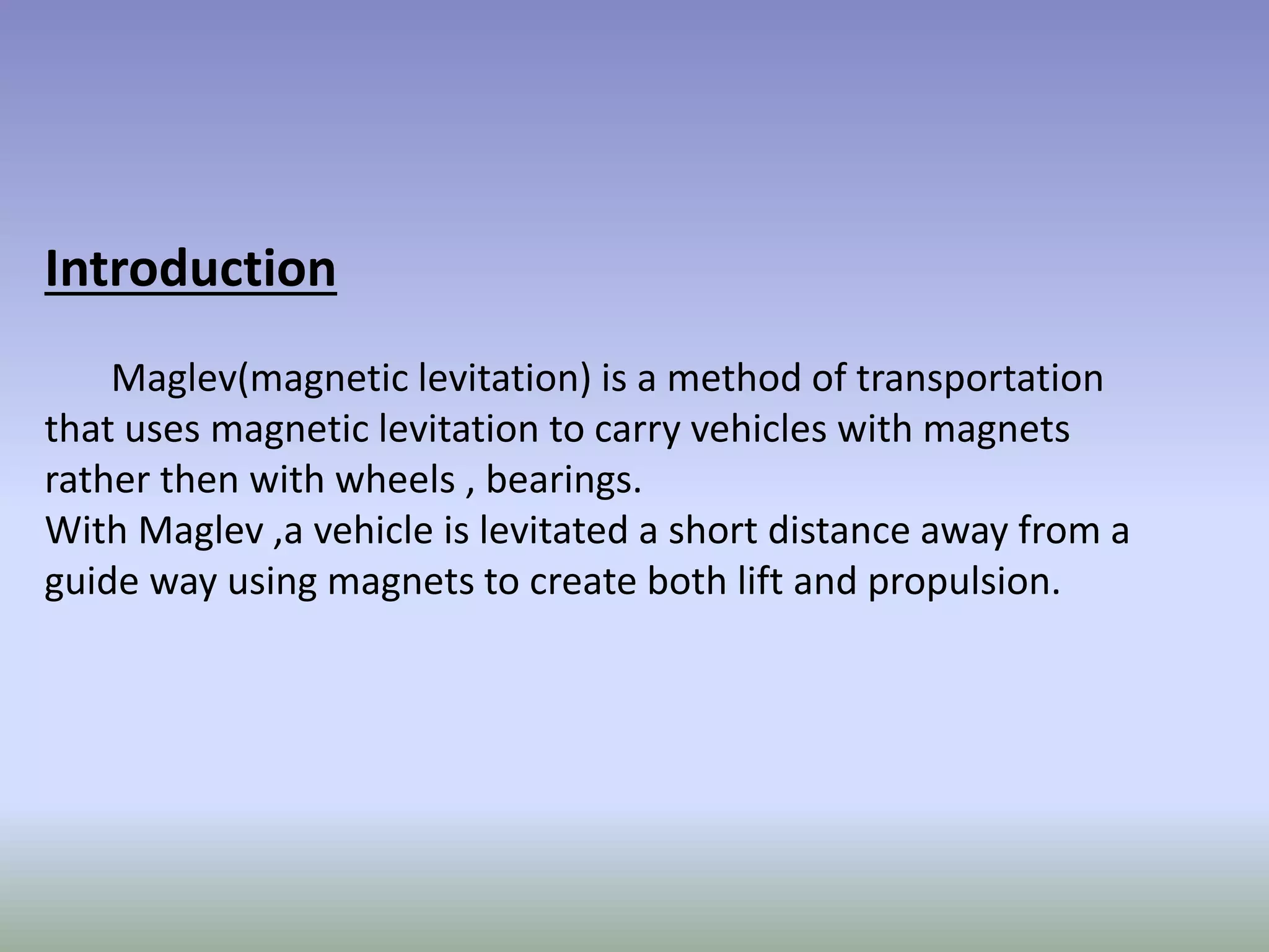 Magnetic vehicle | PPTX