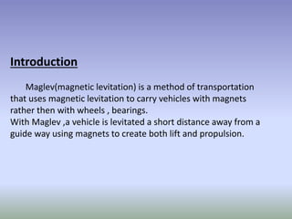 Magnetic vehicle | PPTX
