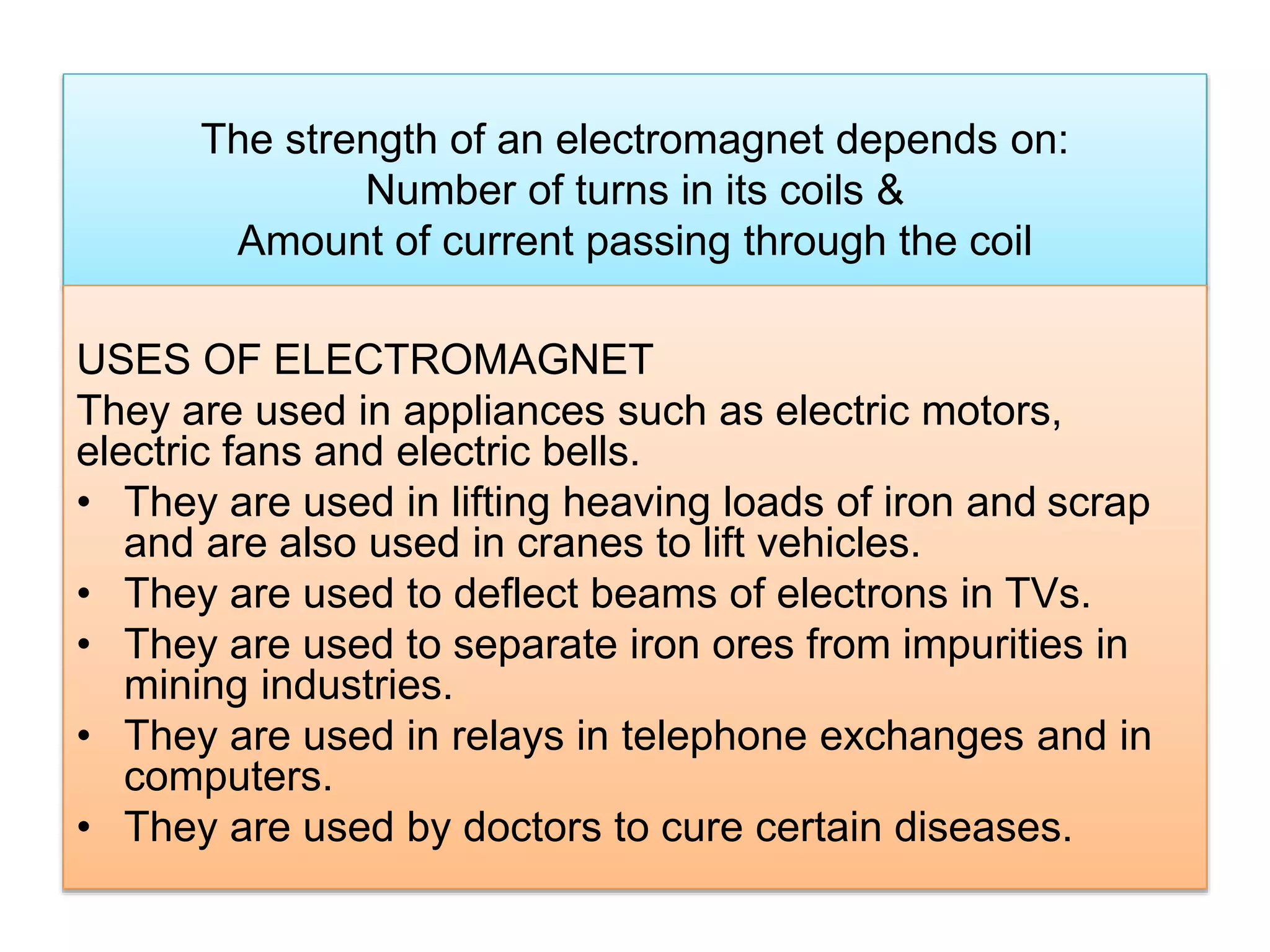 Magnetism and Electricity - ppt useful for grade 6,7 and 8 | PPTX