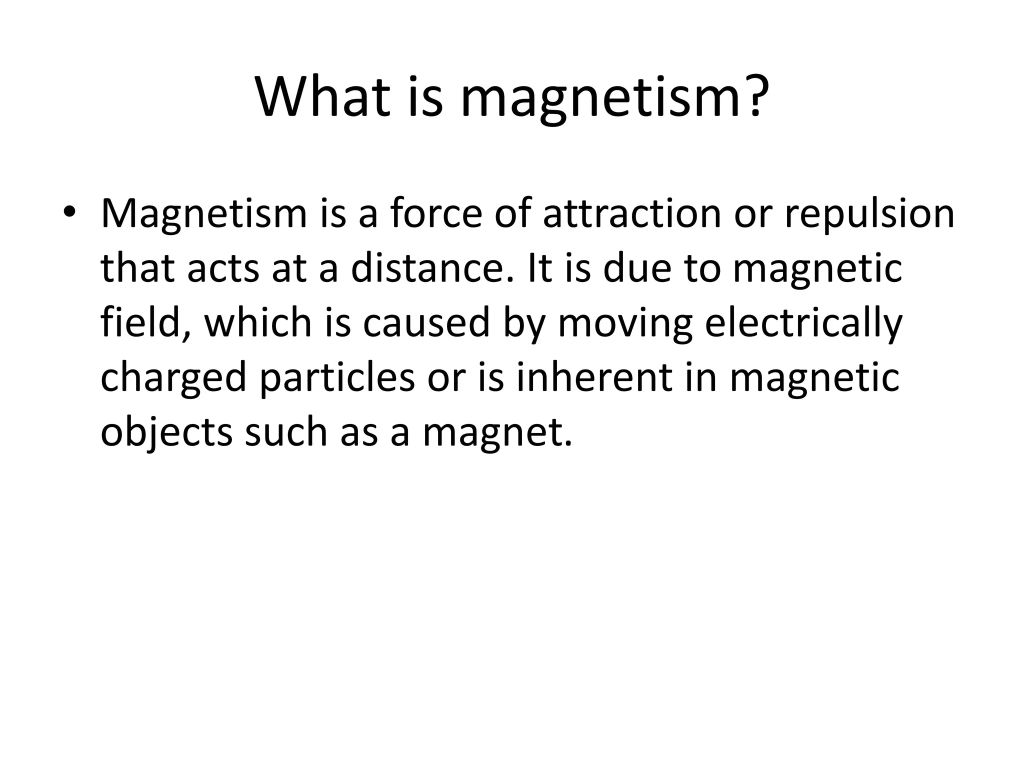 Magnetism and Electricity - ppt useful for grade 6,7 and 8 | PPTX
