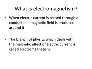 Magnetism and Electricity - ppt useful for grade 6,7 and 8 | PPTX