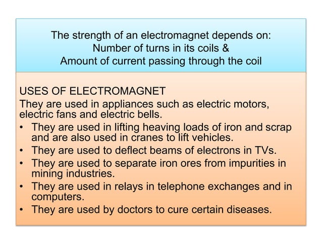 Magnetism and Electricity - ppt useful for grade 6,7 and 8 | PPTX