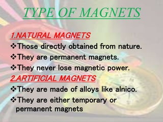 magnetism class 8 | PPTX