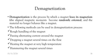 Magnetism introduction and types of magnetism | PPTX
